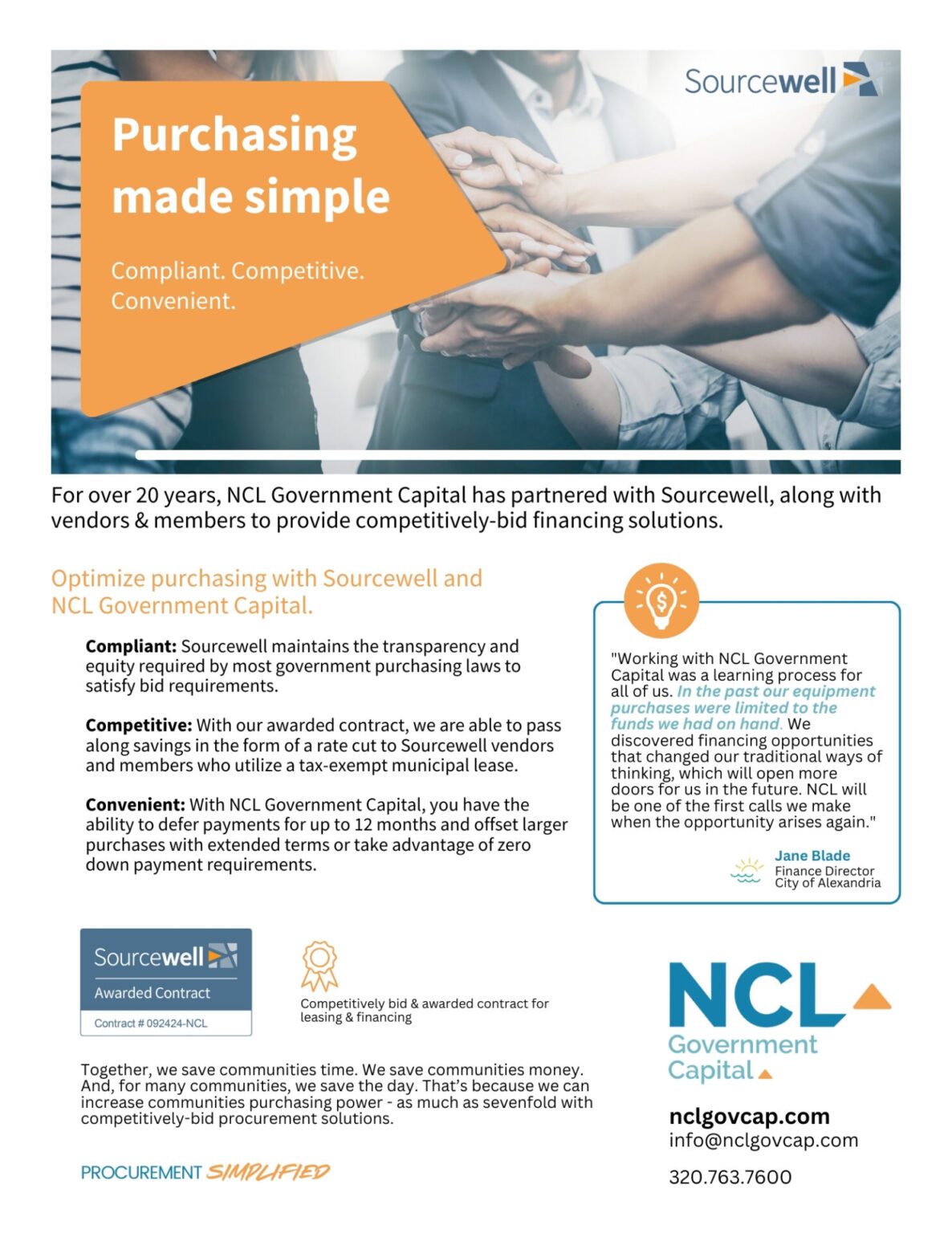 Sourcewell-Awarded Financing Partner | Government Equipment Leasing