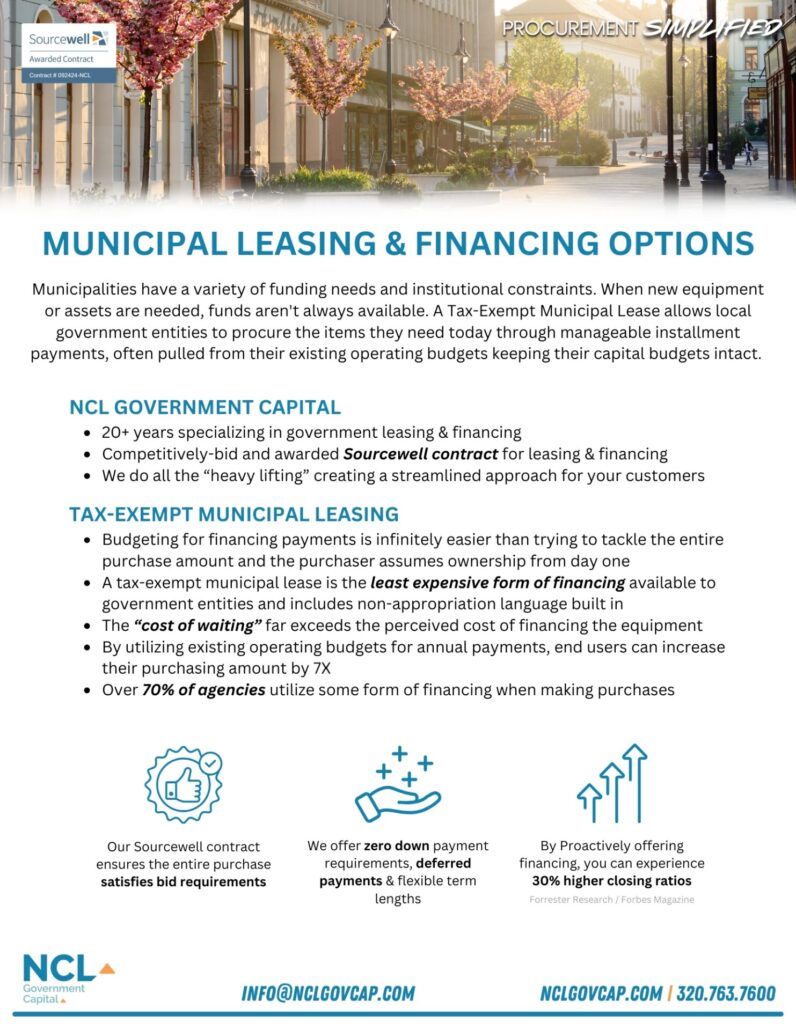 Sourcewell H20 & NCL Government Capital